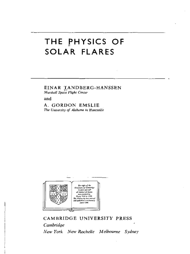 (Einar - Tandberg-Hanssen, - A. - Gordon - Emslie) - The - Physics of ...