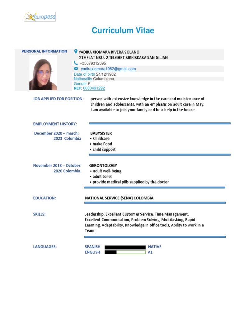 CV Yadira Xiomara Rivera Solano - 2 | PDF