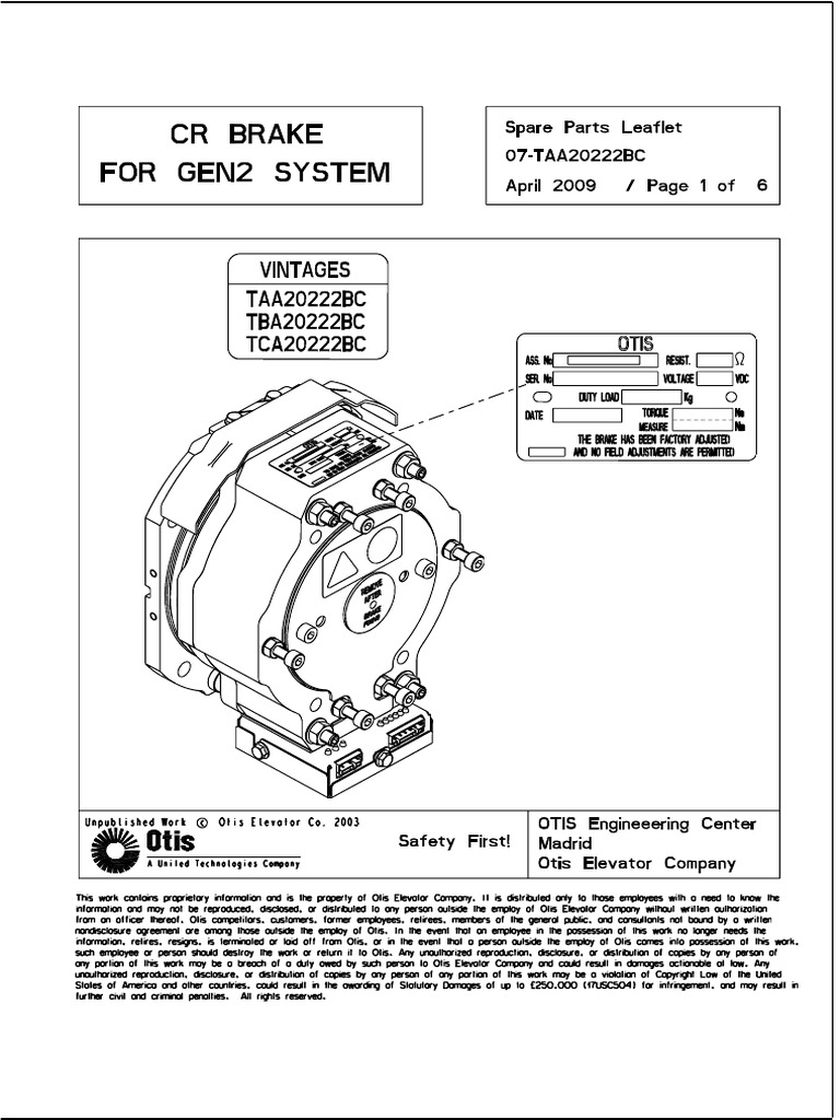 GeN2 Brake | PDF