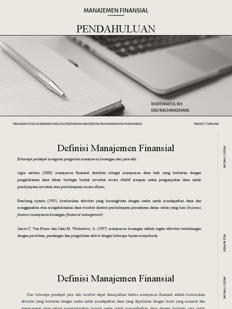 Manajemen Finansial | PDF | Karier & Perkembangan | Bisnis