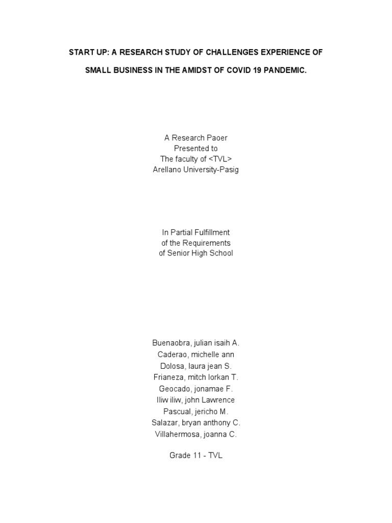 Chapter 1. The Problem and Its Background 1 | PDF | Small And Medium Sized Enterprises | Innovation