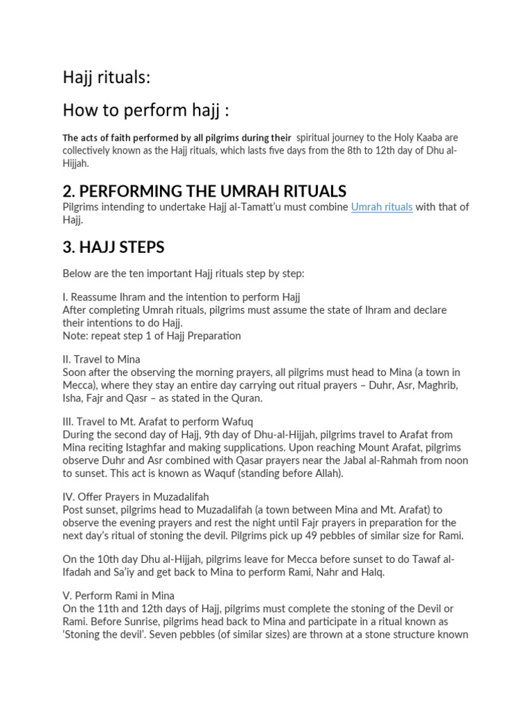 Hajj Document | Download Free PDF | Hajj | Islamic Fundamentalism