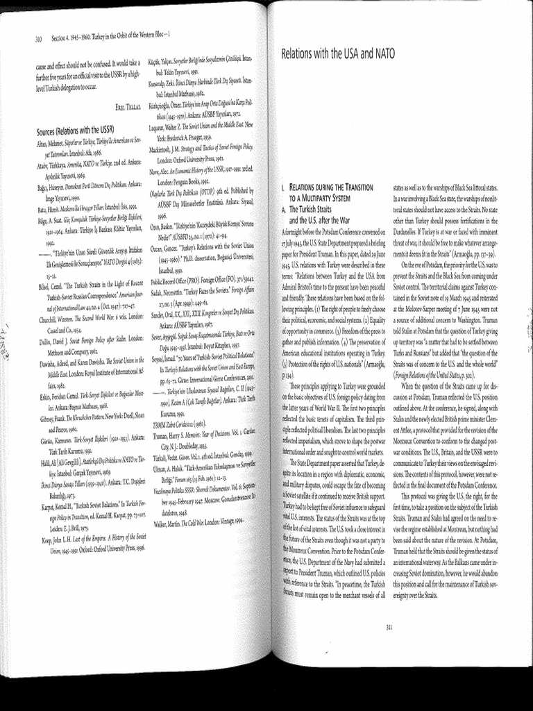 1945-1952 Truman Doctrine, NATO and The Cold War | PDF