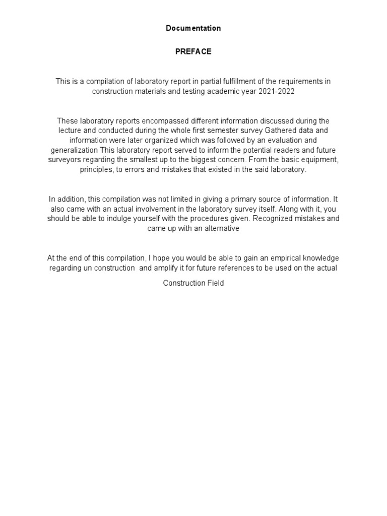 Acknowledgement And Preface Pdf Concrete