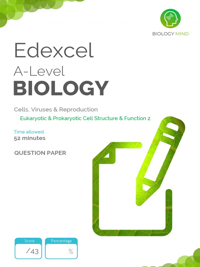Eukaryotic - Prokaryotic Cell Structure - Function 2 QP PDF | PDF | Lignin | Ribosome