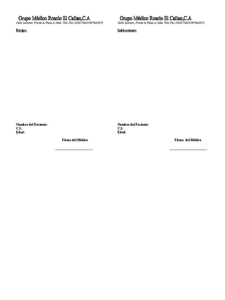 Recipes Medicos | PDF