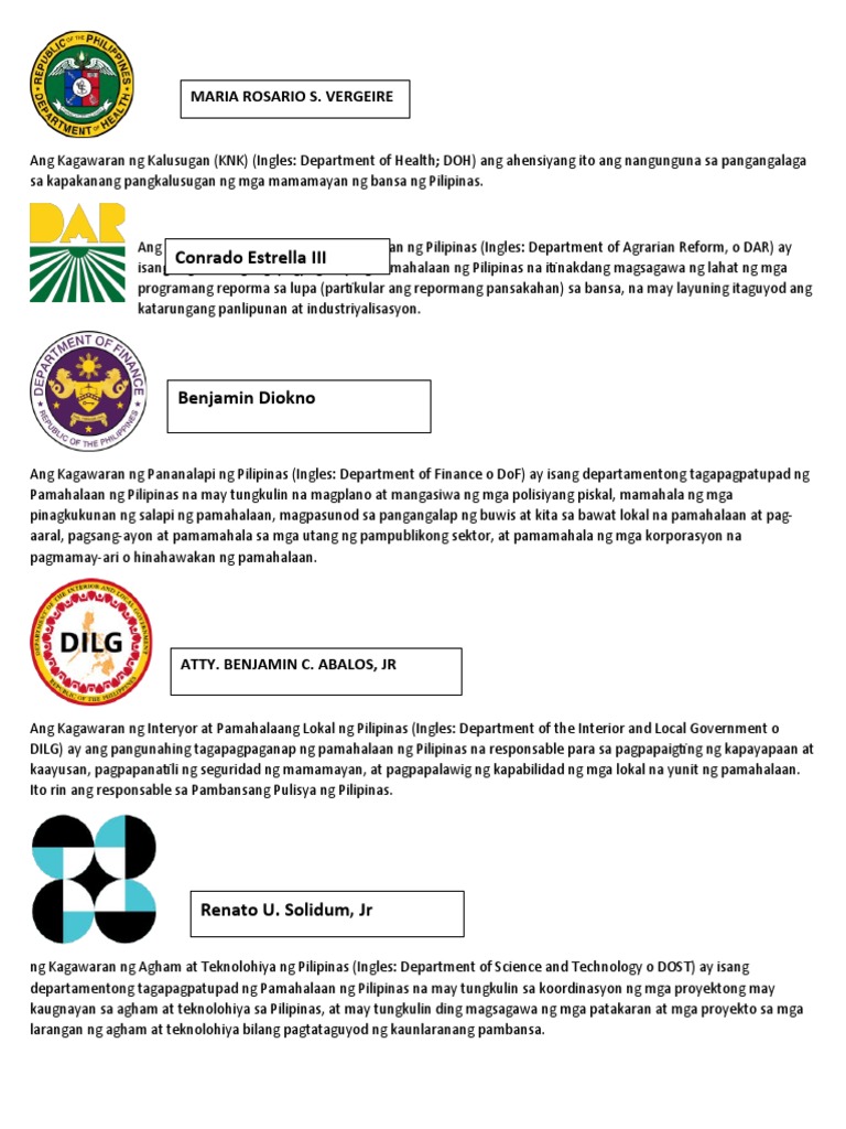 Ang Kagawaran NG Kalusugan | PDF