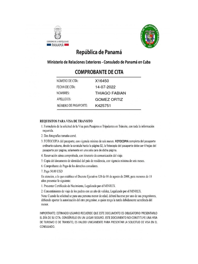 Cita Visa Turista-4 | PDF | Science & Mathematics | Computers