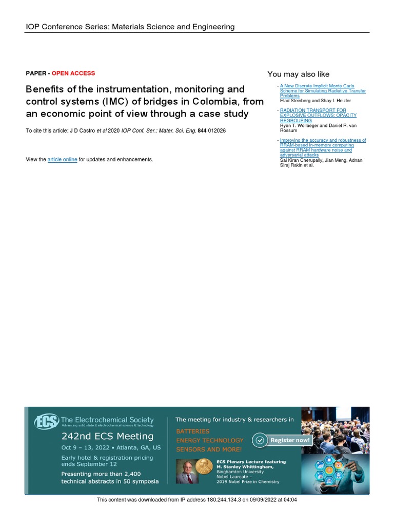 Benefit of The Instrumentation, Monitoring and Control System (IMC) of ...