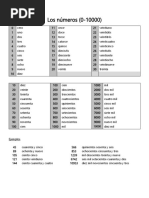 Números en Letras Del 1 Al 500 | PDF