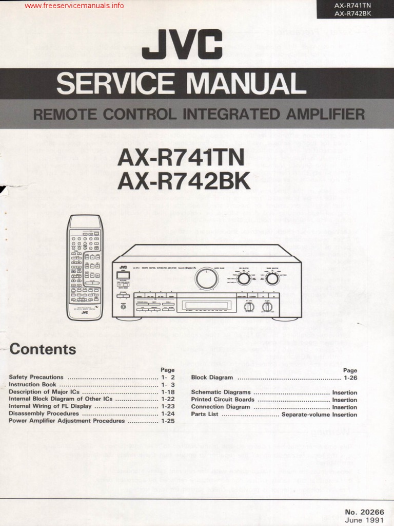 JVC Ax-R741tn r742bk r741 r742 - Uputstvo Za Upotrebu | PDF