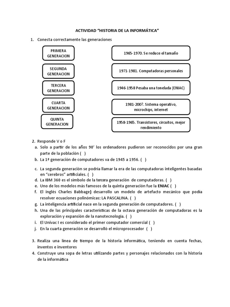 Actividad Historia de La Informatica - Emerlys | PDF