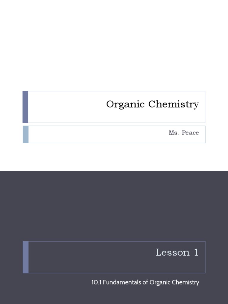 Fundamentals of Organic Chemistry | PDF | Alkene | Alkane