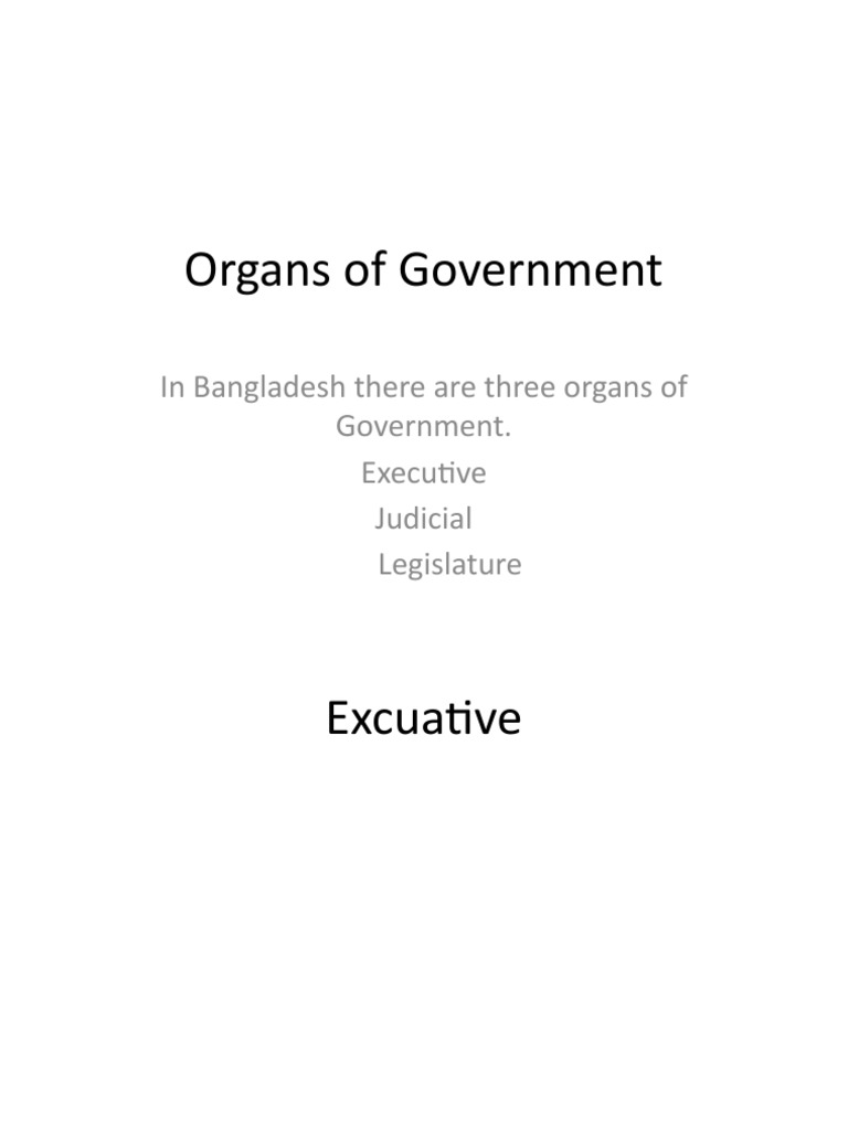 Organs of Government | PDF