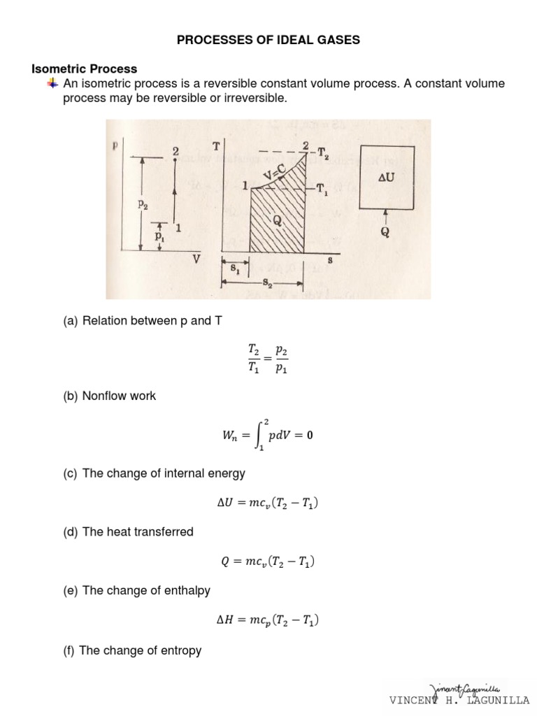 Processes Of Ideal Gases Download Free Pdf Heat Thermodynamic
