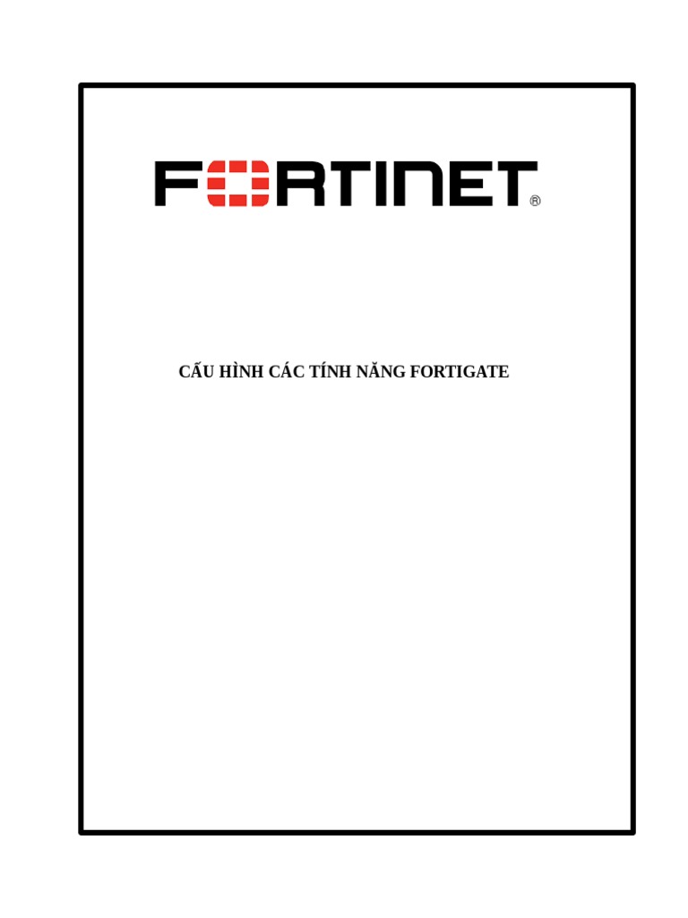 Setup Firewall Fortigate PDF | PDF