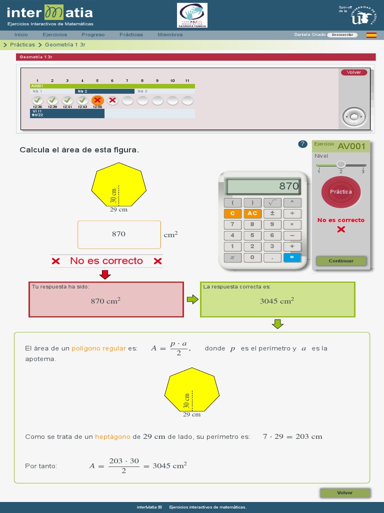 Intermatia Ejercicio AV001 | PDF | Matemáticas | Geometría