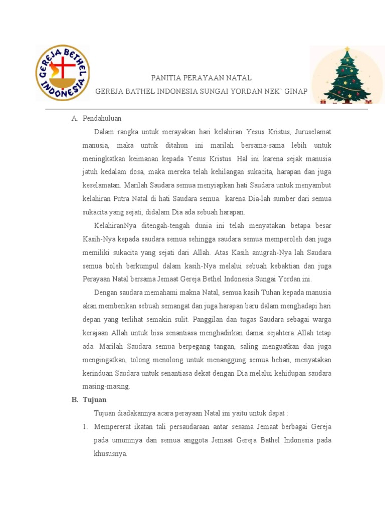PANITIA PERAYAAN NATAL New | PDF