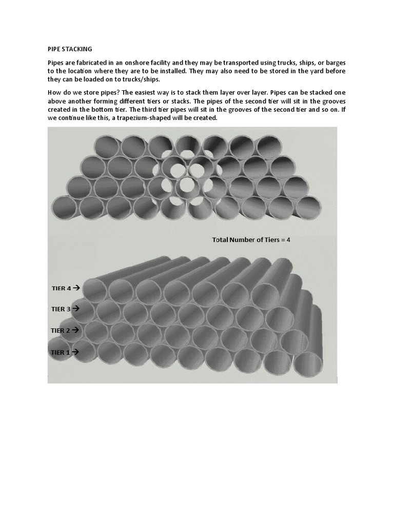 PIPE STACKING by Oldina | PDF | Applied And Interdisciplinary Physics ...