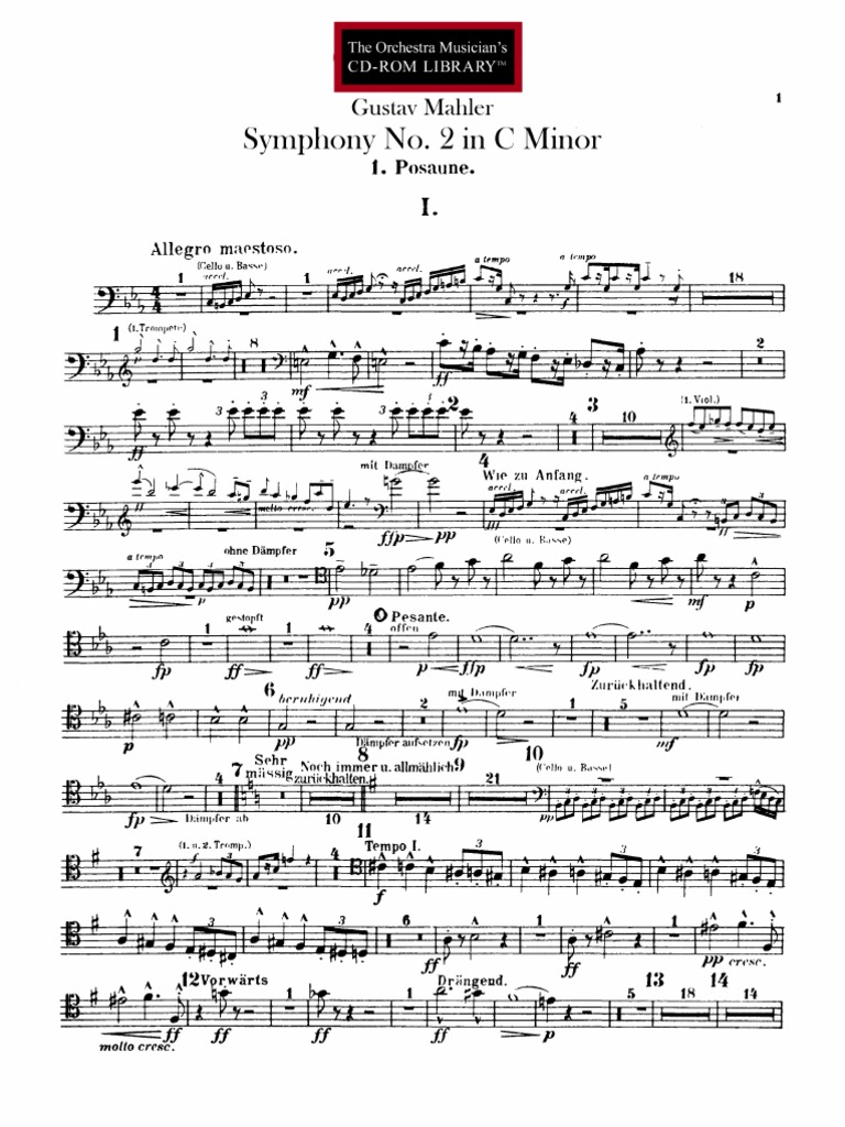Mahler 5 Trombone Parts | PDF