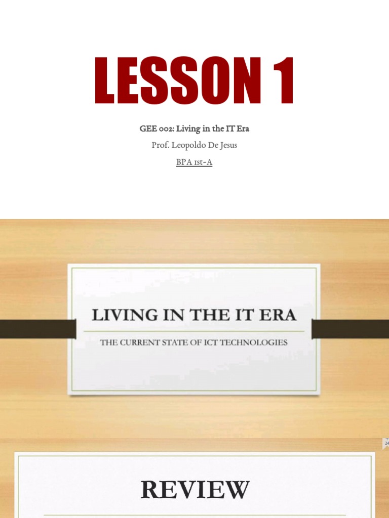 Gee 002 - Living in The It Era | PDF