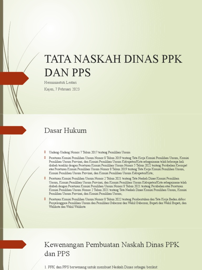 Tata Naskah Dinas Pemilu | PDF | Kajian Bahasa Asing
