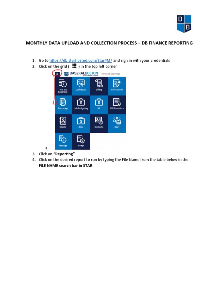 Data Collection Upload Sop - Financial Reports | PDF | Computer File | Icon (Computing)