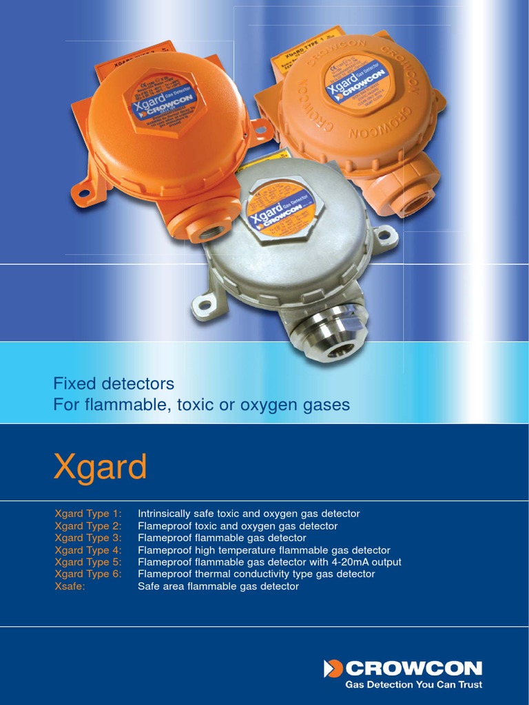 CROWCON Xgard Fixed Detectors - 5665029 - 01 PDF | PDF | Sensor | Chemistry