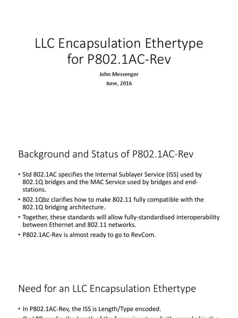 Acrev Messenger LLC Encap Ethertype Request 0616 v02 | PDF | Computers ...