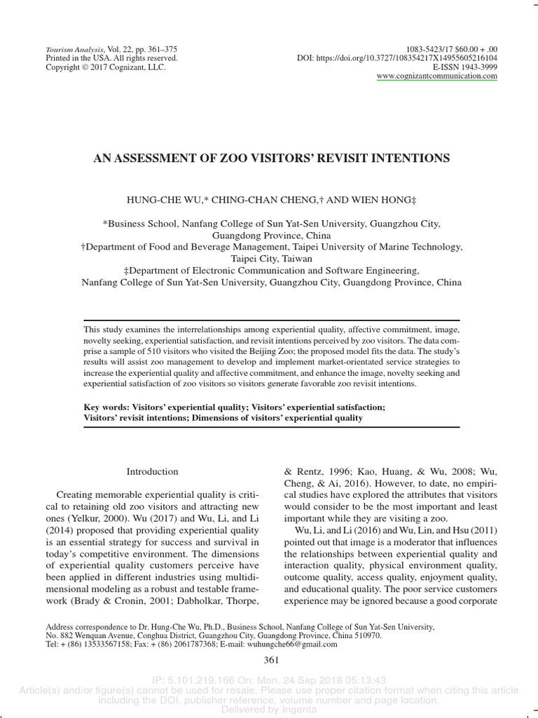 Wu2017 PDF | PDF | Factor Analysis | Cronbach's Alpha