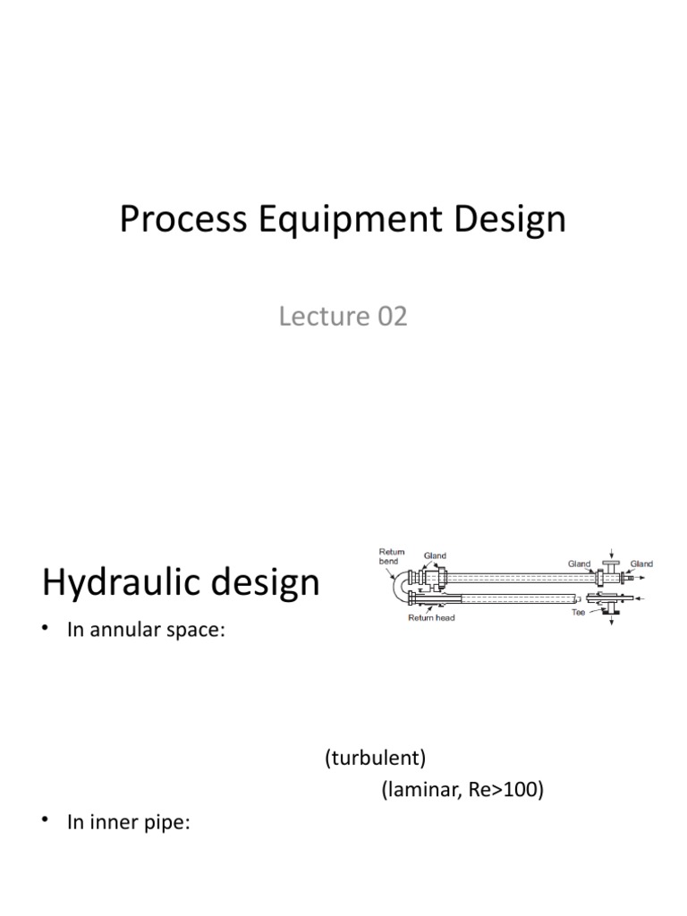 Hydraulic Design in Process Equipment | PDF | Turbulence | Heat Transfer