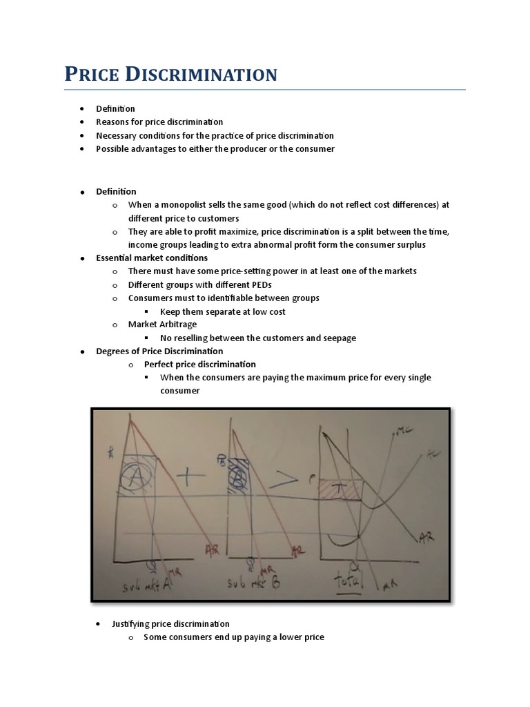 Price Discrimination | PDF | Price Discrimination | Profit (Economics)
