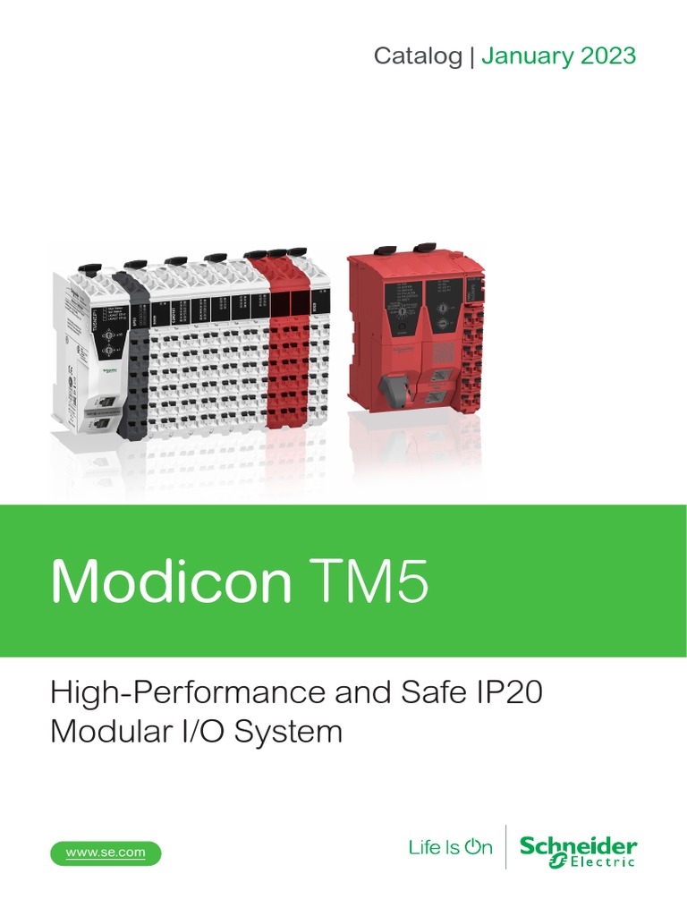 Modicon TM5 Modular I/O System Overview | PDF | Programmable Logic ...