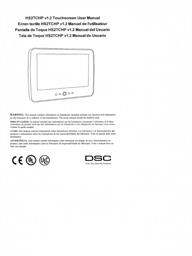 Neo HS2TCHP Touchscreen v1.2 User Manual Eng PDF | PDF