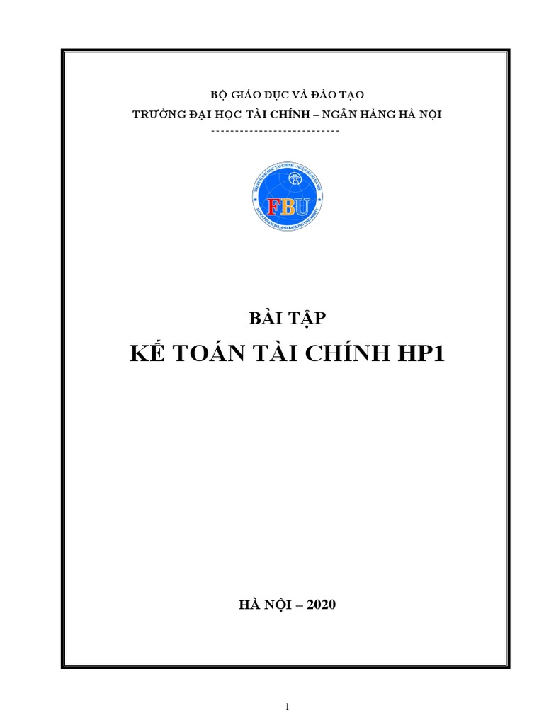 BÀI TẬP KTTC1 | PDF
