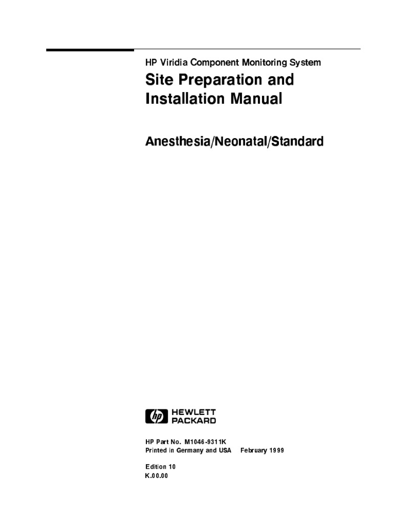 CMS Site Preparation and Installation Manual | PDF | Hewlett Packard ...