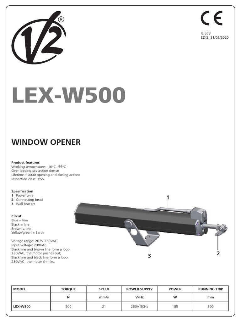 LEX-W500_IL533_31.03.2020 (1).pdf | PDF | Electric Motor | Machines