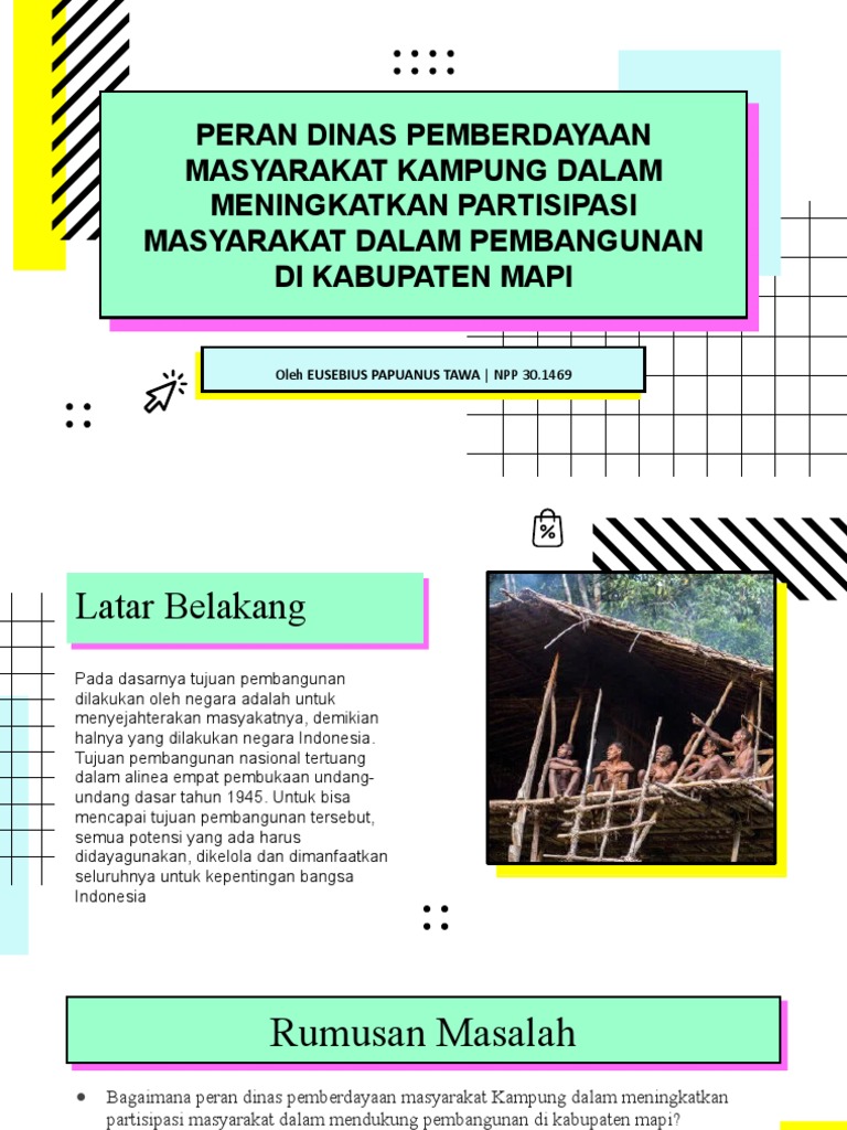 Peran Dinas Pemberdayaan Masyarakat Mapi | PDF