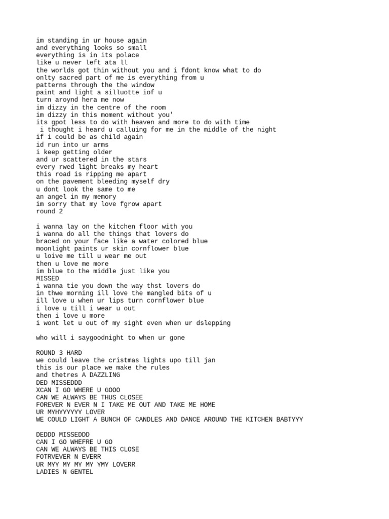 Typing Test | PDF | Poetry