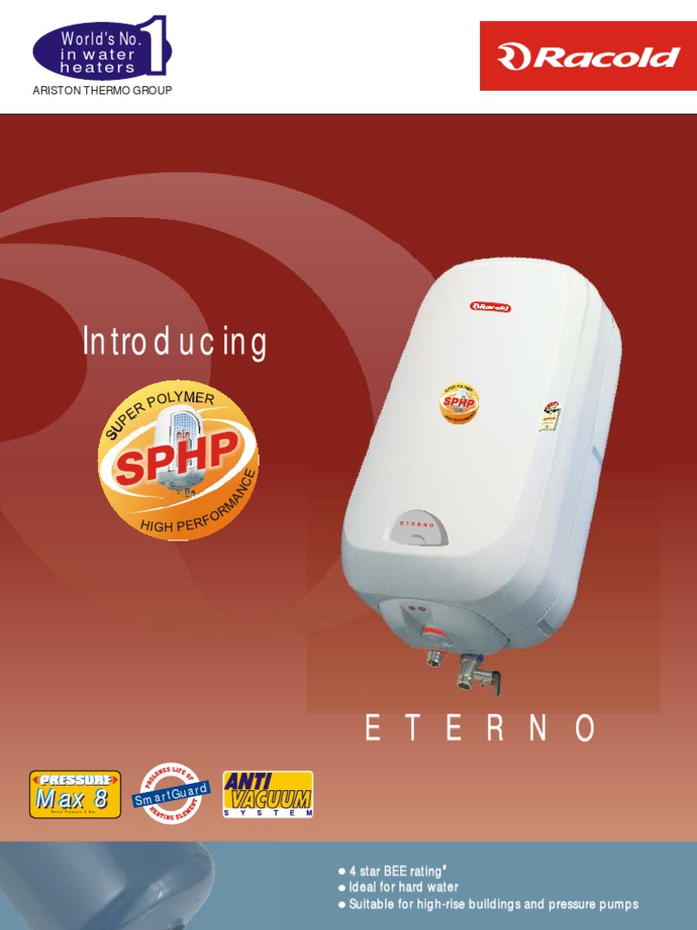 Racold Eterno | Download Free PDF | Water Heating | Hvac