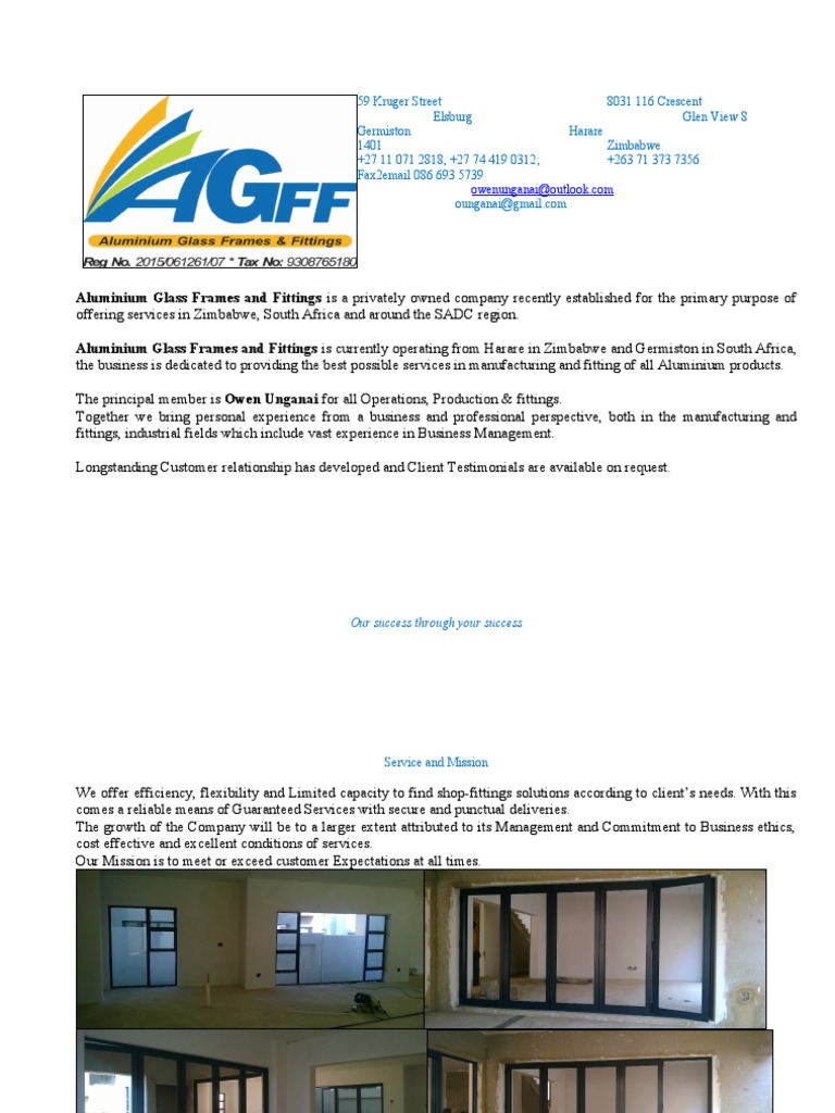 AGFF Company Profile - 032703 | PDF | Business | Economies