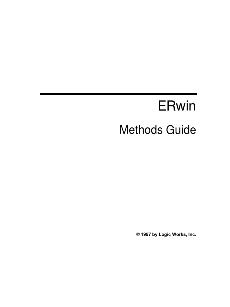 ERwin Methods Guide PDF | PDF | Relational Database | Databases