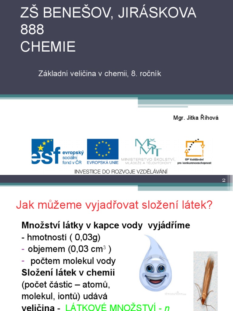 Zakladni Velicina V Chemii - Preze Ntace-1 | PDF