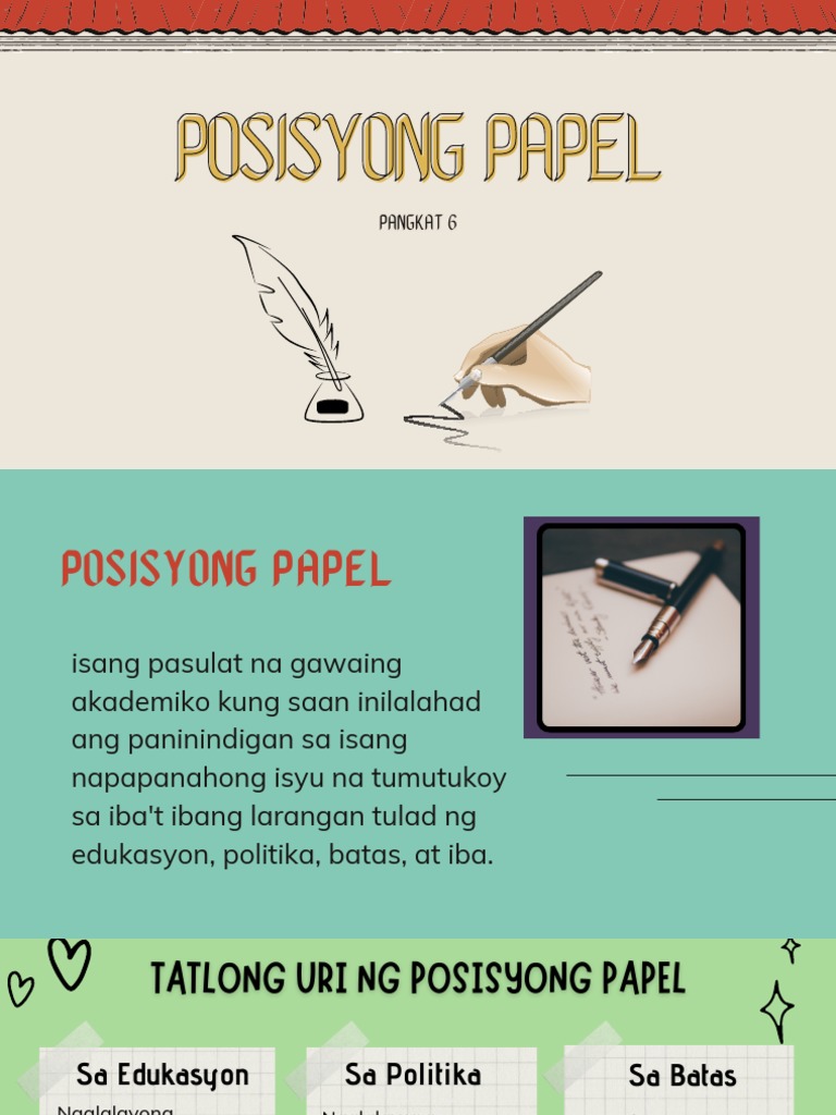 Posisyong Papel FPL Pangkat 6 | PDF