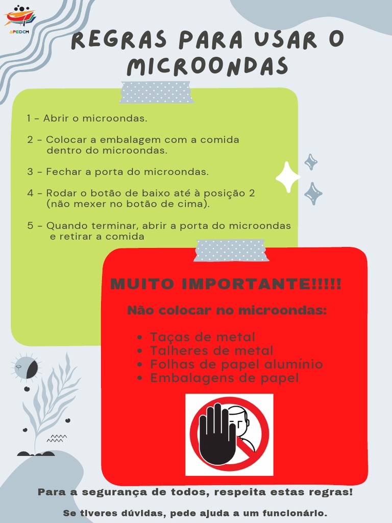 Regras para Usar o Microondas | PDF