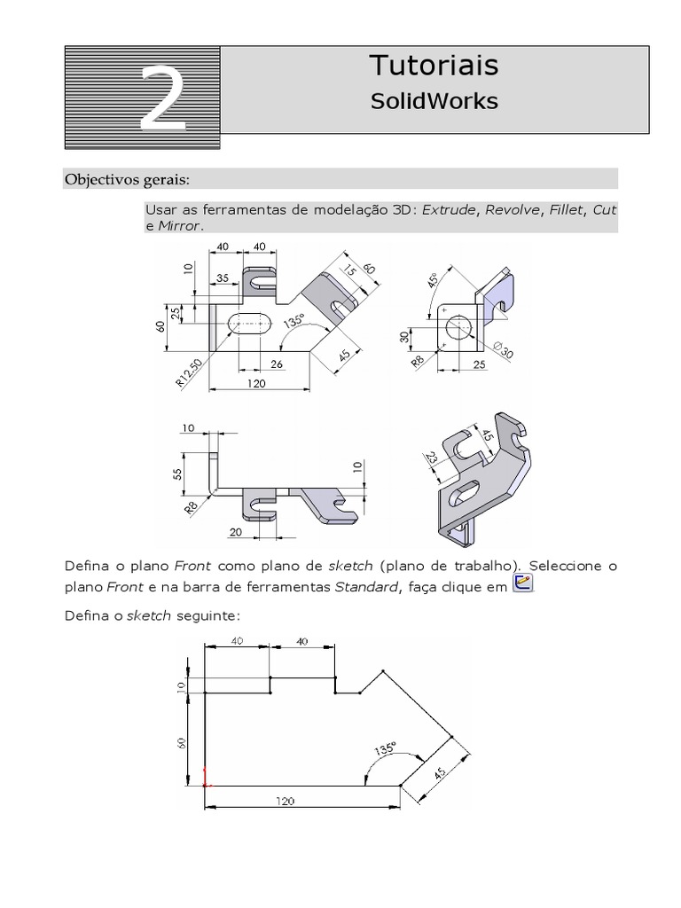 Tutorial 2 - CAD SolidWorks | PDF | Programas