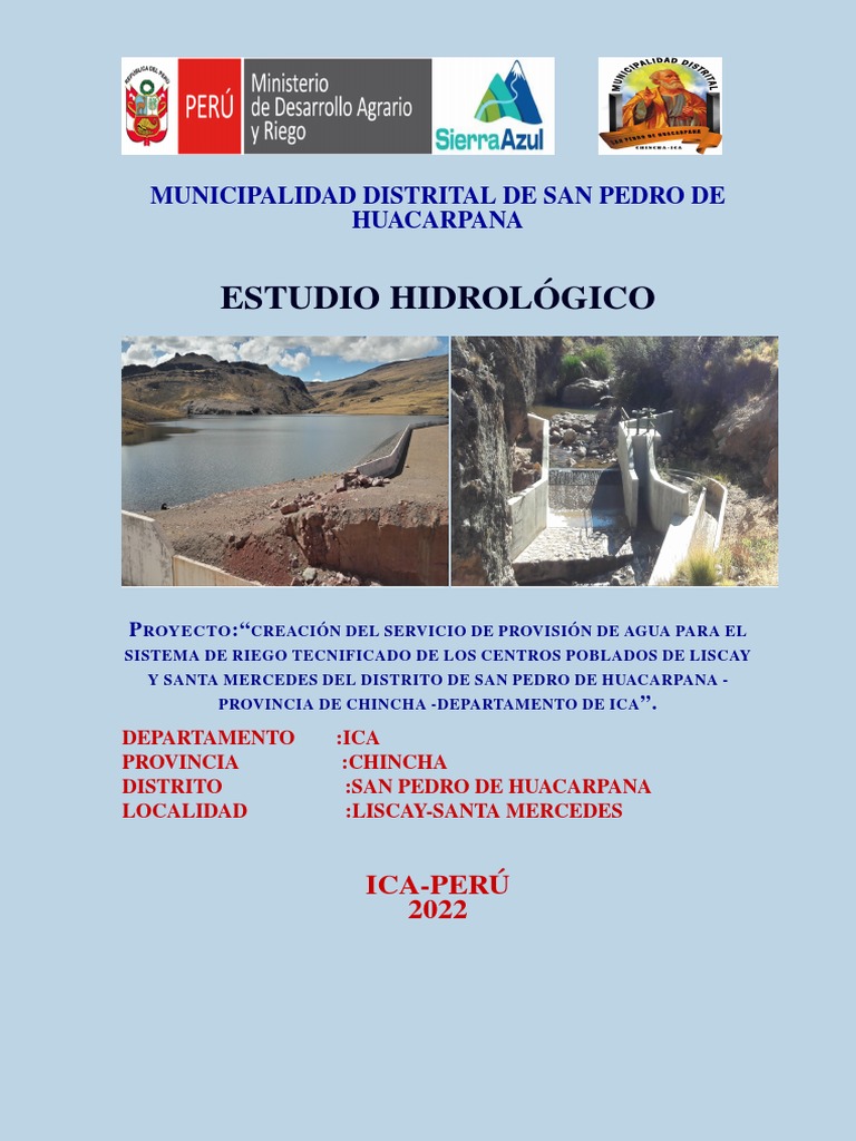 Estudio Hidrologia | PDF | Precipitación | Clima