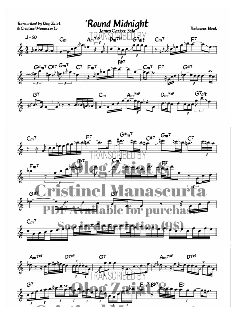 Round Midnight James Carter | PDF