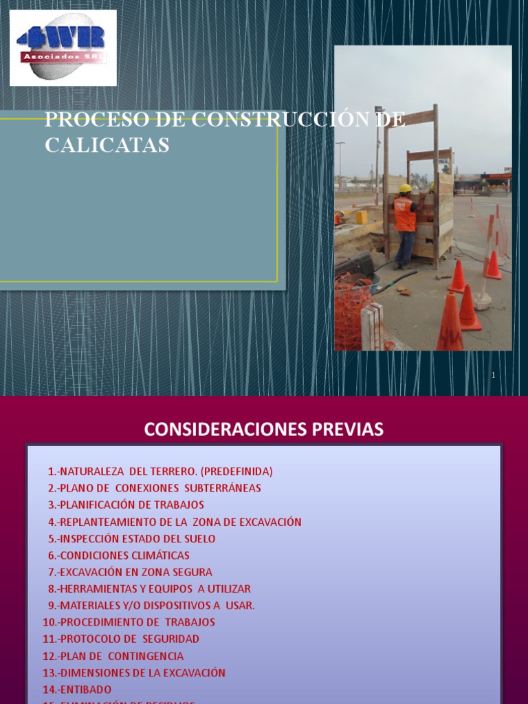 Proceso de Construcción de Calicatas | PDF | Suelo | Naturaleza