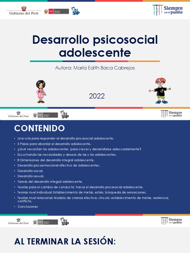 TEMA 4 Desarrollo Psicosocial Adolescente PDF | PDF | Adolescencia | Comportamiento